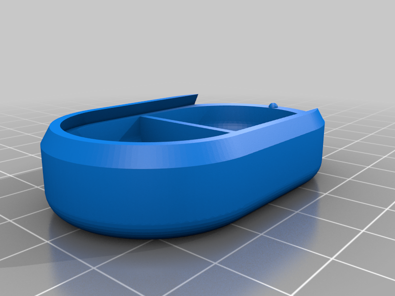 Free STL file Pocket Pill Box with 2 Areas Remix・3D print object to ...