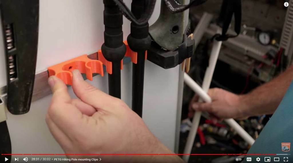 Free 3D file Hiking Pole Wall Mount - MSR Hiking Sticks 🥾・3D printer ...