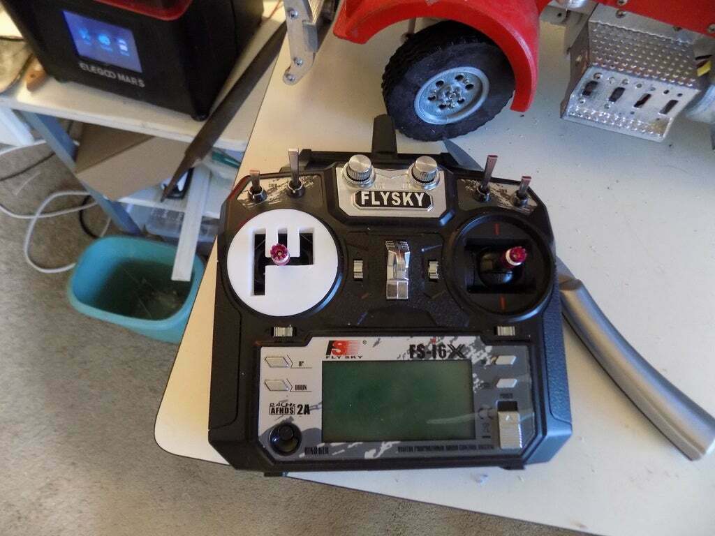Free STL file tamiya shift plate for flysky FS-I6 or FS-I6X transmitter ...
