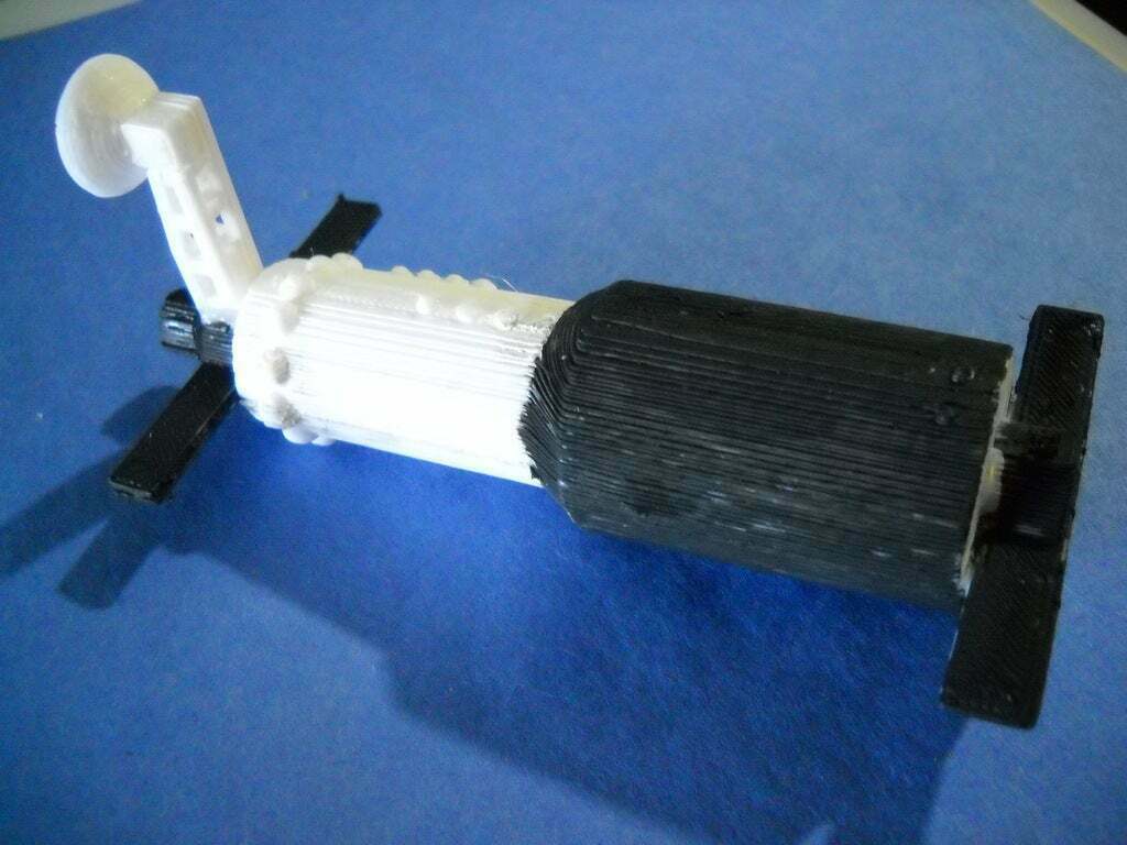 Salyut 1 Space Station Illustration