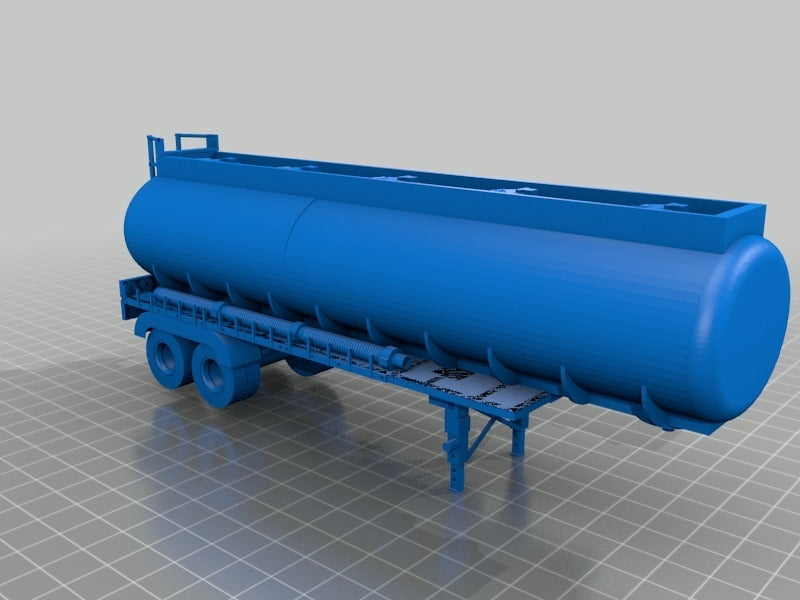 Free STL file 1/14 scale fuel trailer ⛽・3D print design to download・Cults