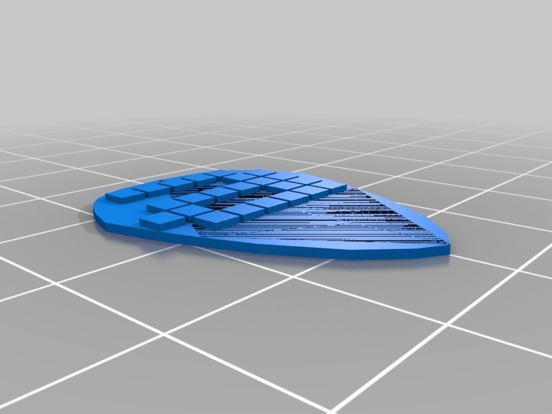 Free STL file .audiosport Guitar Pick・3D printable design to download・Cults