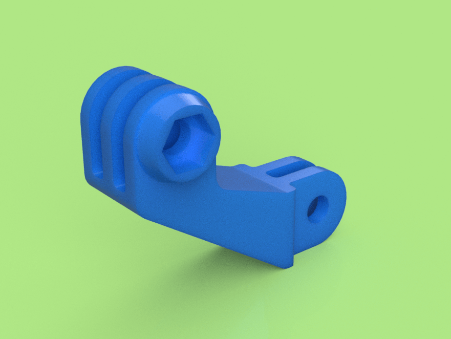 Free STL file arm 90 degrees GoPro・3D printer model to download・Cults