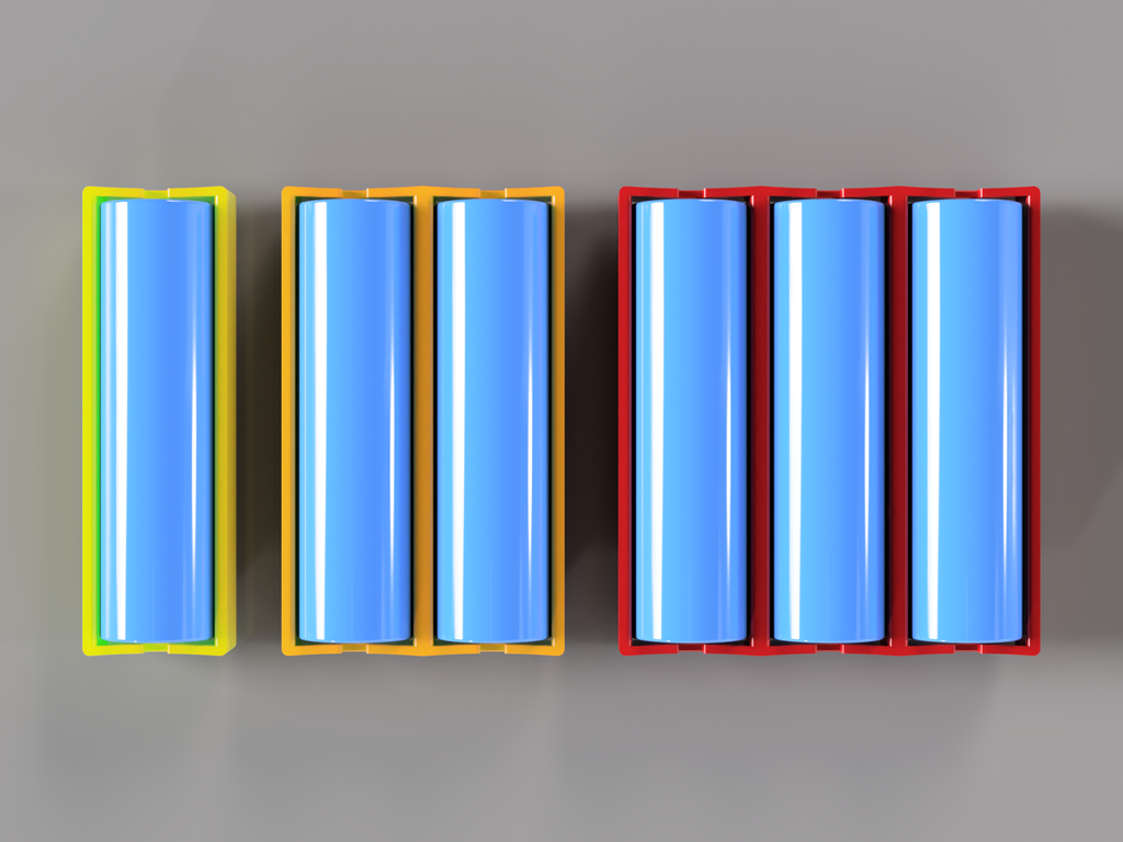 Free 3D file Simple 18650 battery holder - 1S 2S 3S 🔋・3D print object ...