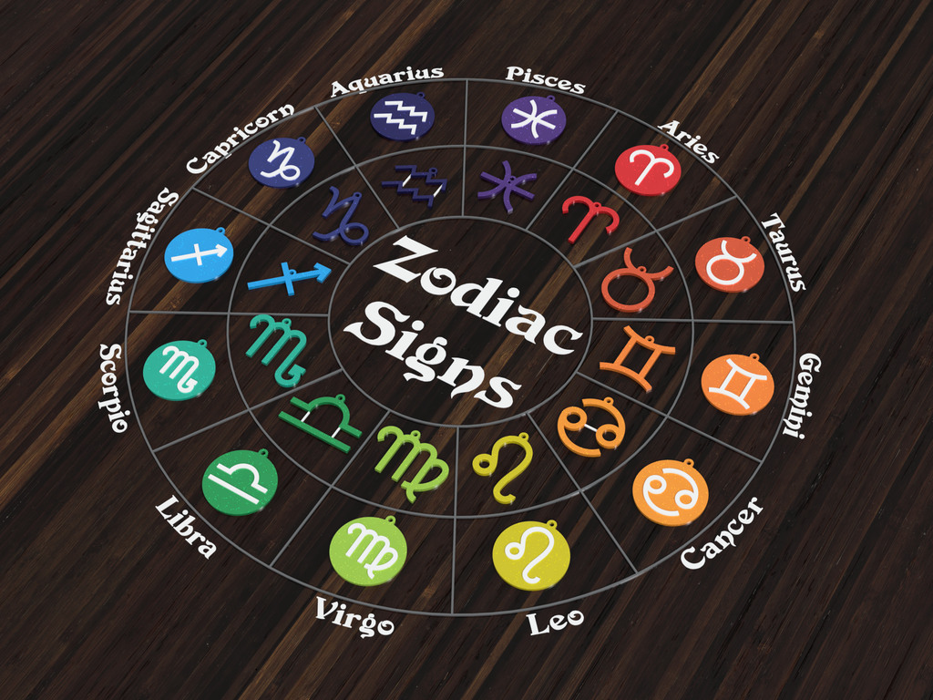 Free 3D file Zodiac signs earrings pendants 💍・Template to download and ...