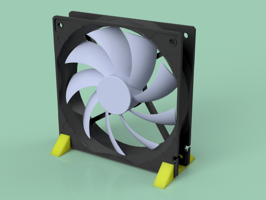 Free STL file Case fan feet 🦶・3D printing model to download・Cults