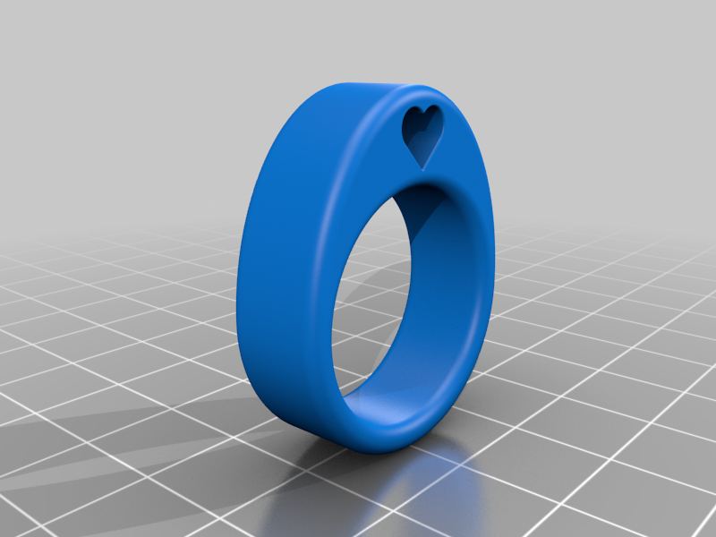 Free STL file Heart love ring・3D printable model to download・Cults
