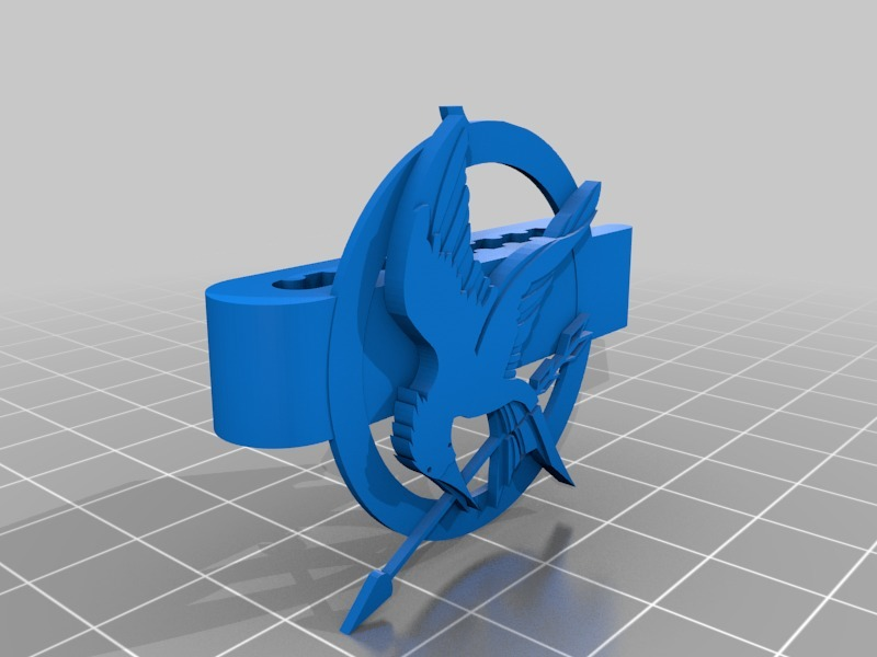 Free 3D file Hunger Games-Mockingjay tie clip 👔・3D printing model to ...
