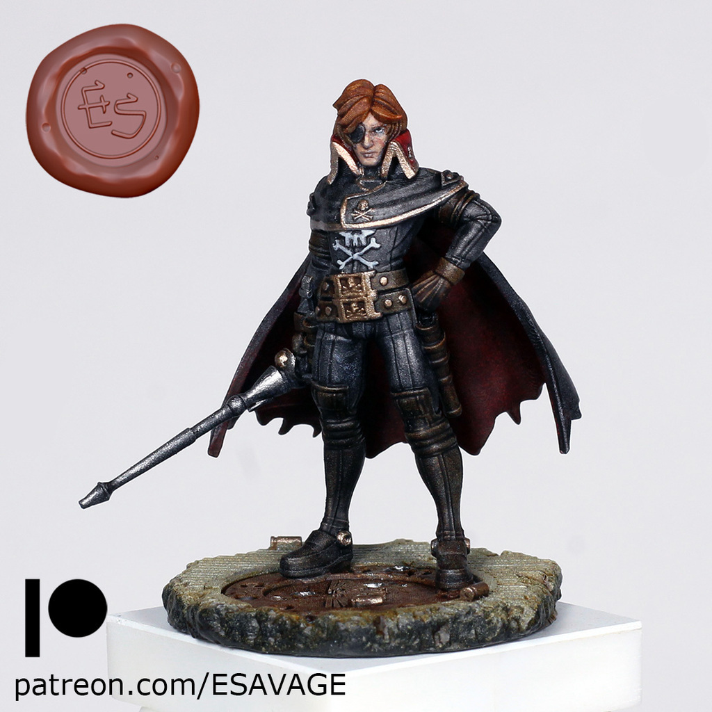 Fichier STL gratuit Capitaine Harlock, pirate de l'espace 🏴‍☠️・Design ...