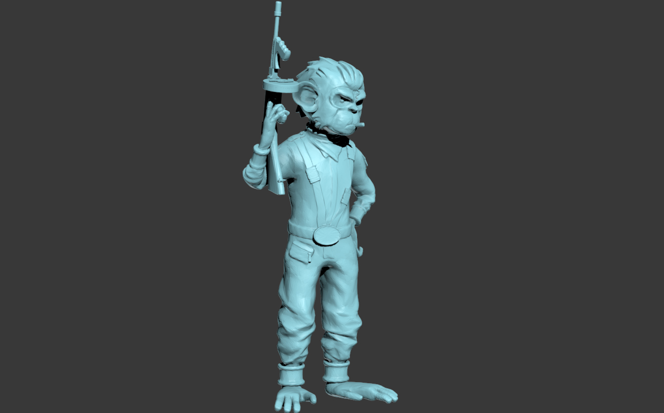 STL file Pogo The Monkey [GTA]・Design to download and 3D print・Cults