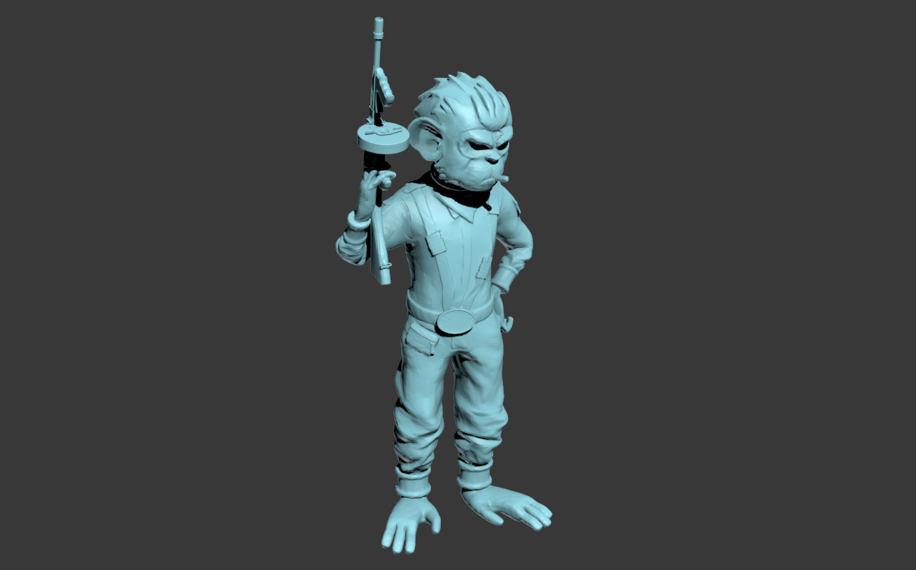 STL file Pogo The Monkey [GTA]・Design to download and 3D print・Cults