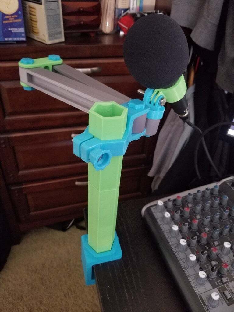 Free STL file Microphone Desk Boom・3D print design to download・Cults