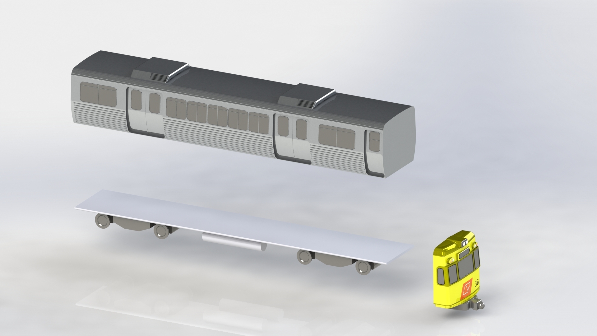 3D file EMU Train Model・3D print design to download・Cults