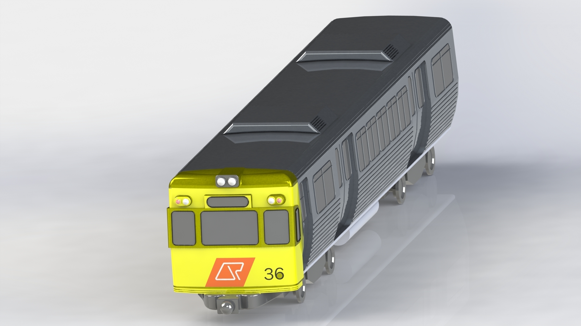 3D file EMU Train Model・3D print design to download・Cults