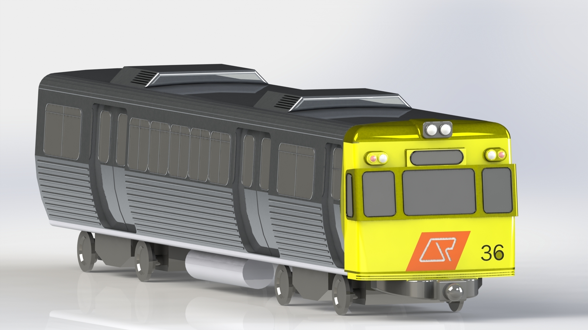 3D file EMU Train Model・3D print design to download・Cults