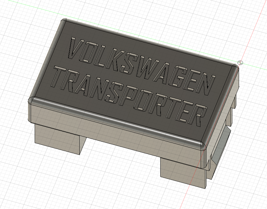 STL file VW T4 dash blank TEXT deboss・3D printable model to download・Cults