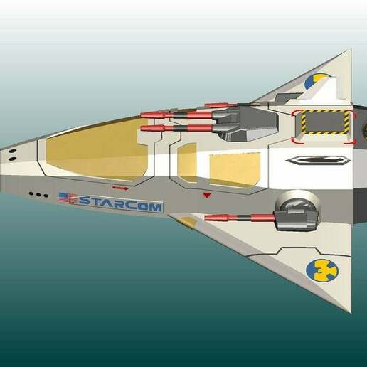 Download free STL file Starmax Bomber (STARCOM) • 3D printing object ...