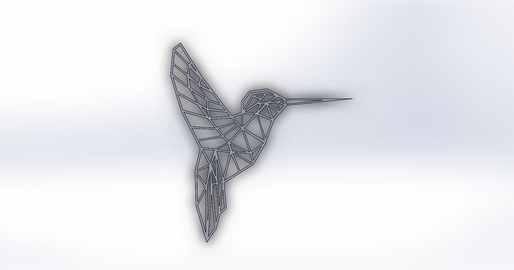 STL file Geometric bird・3D print design to download・Cults