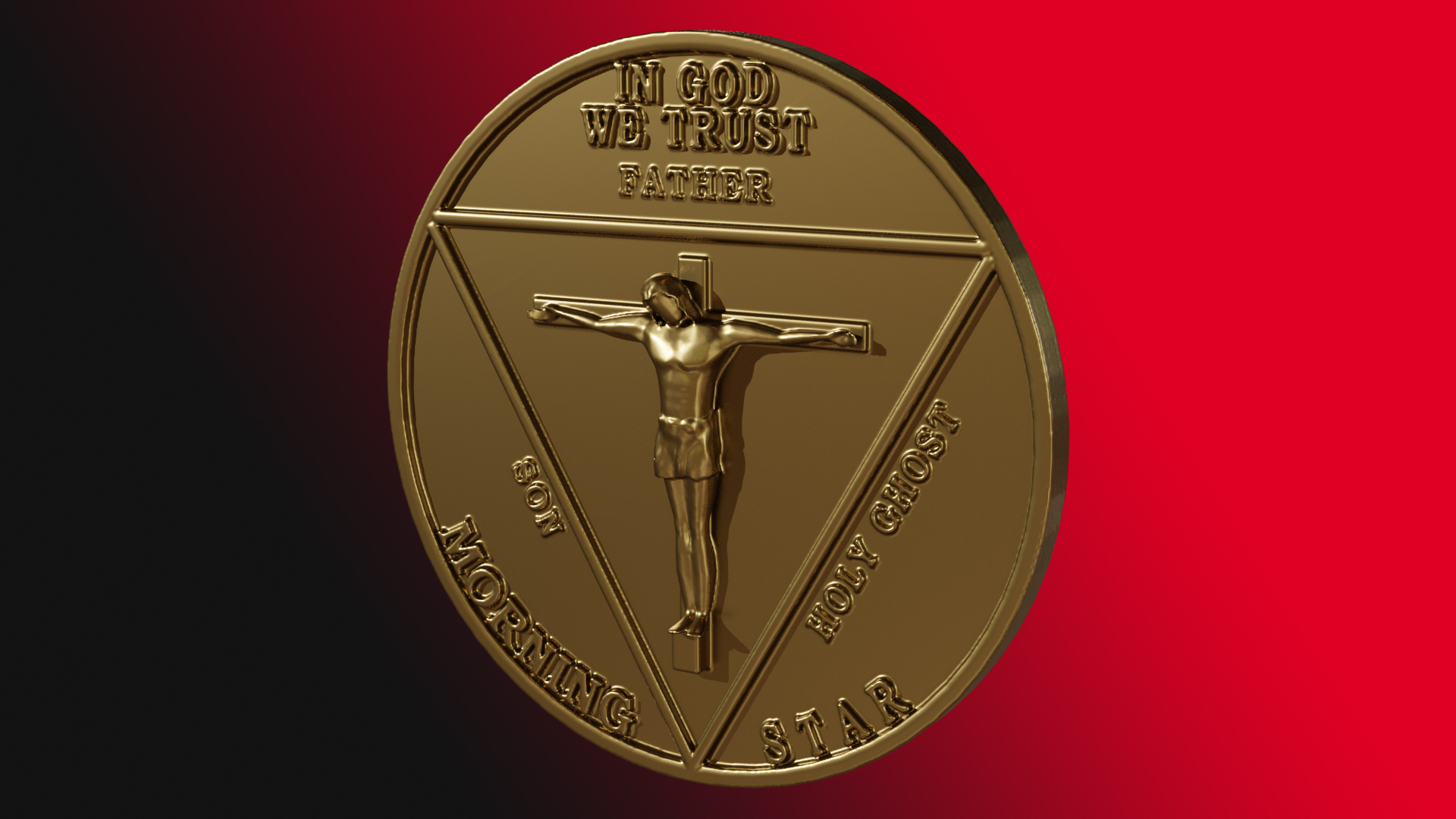 Free STL file Lucifer - Pentecost coin 🪙・3D printing idea to download・Cults