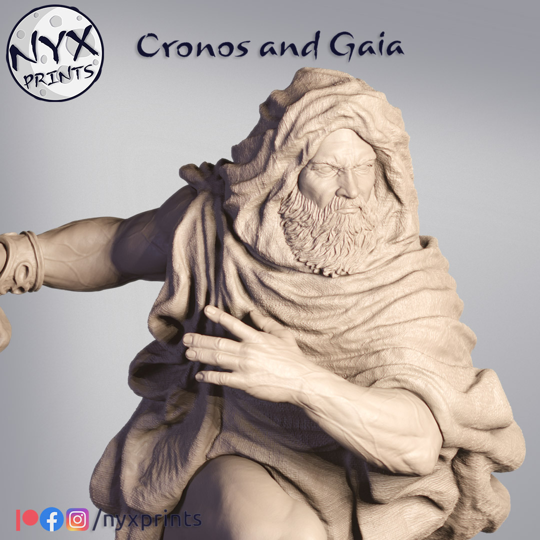 3D file Titan Cronos and Gaia・3D printing model to download・Cults
