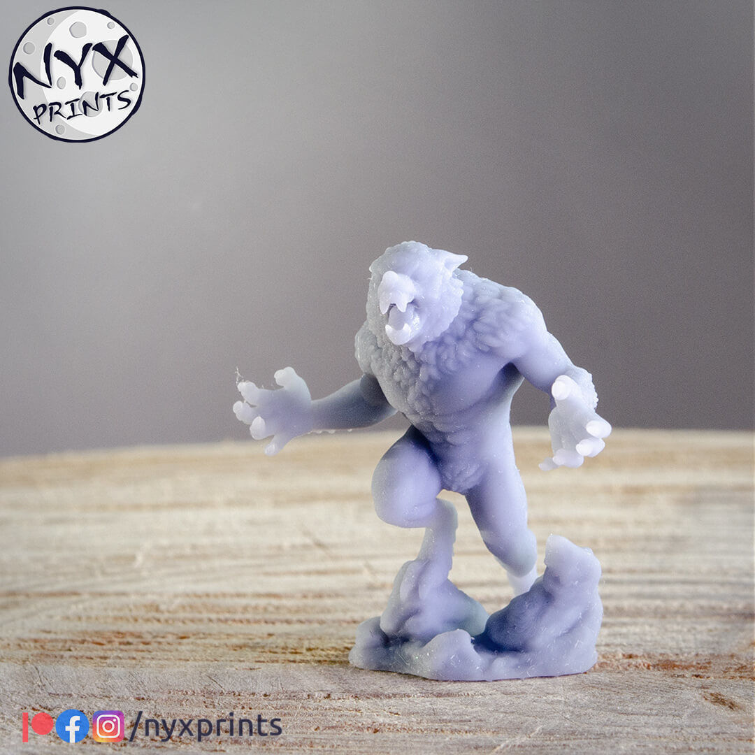 Free 3D file Lycaon Werewolf Miniature・3D printer model to download・Cults