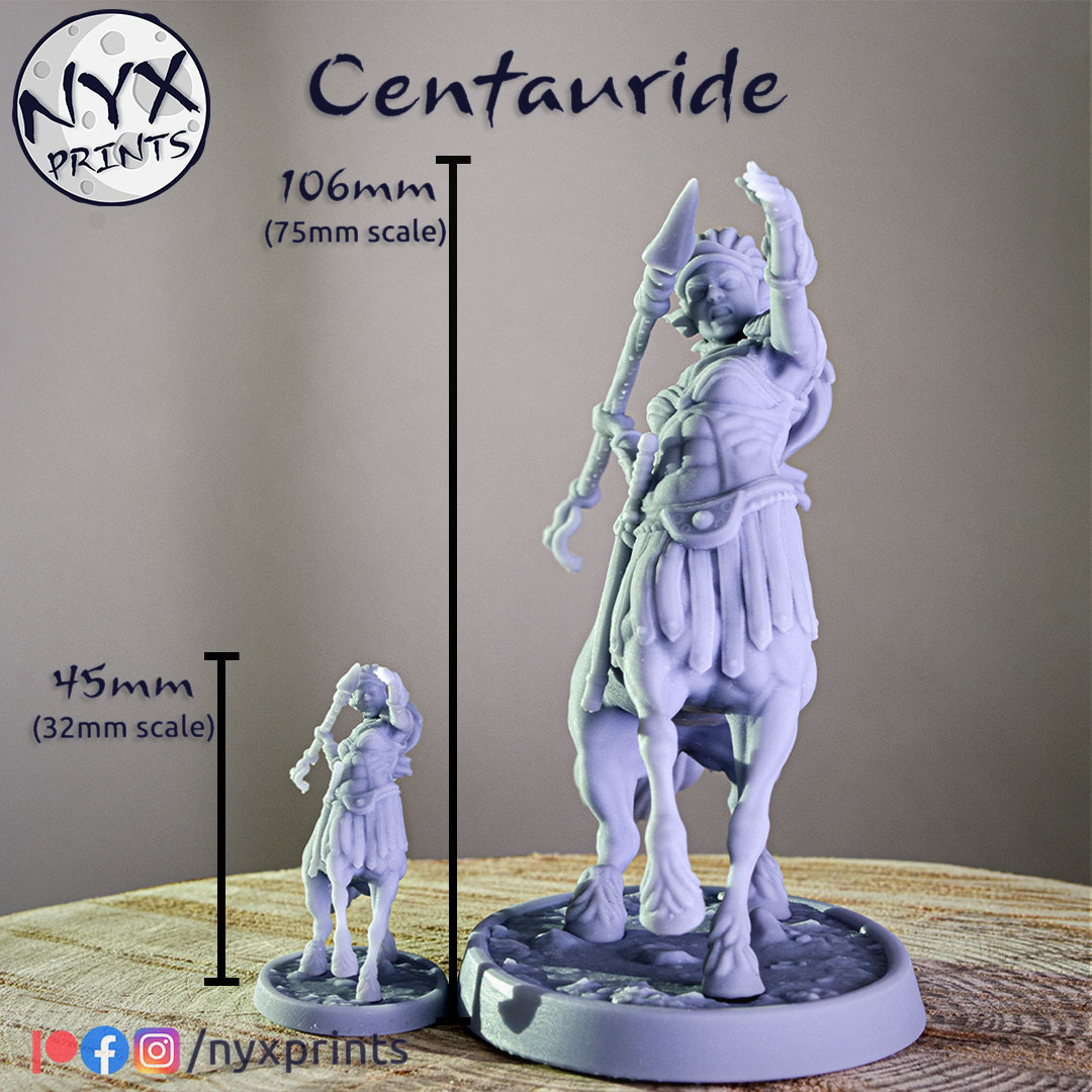 3D file Centauride warrior (female centaur)・3D printer model to ...