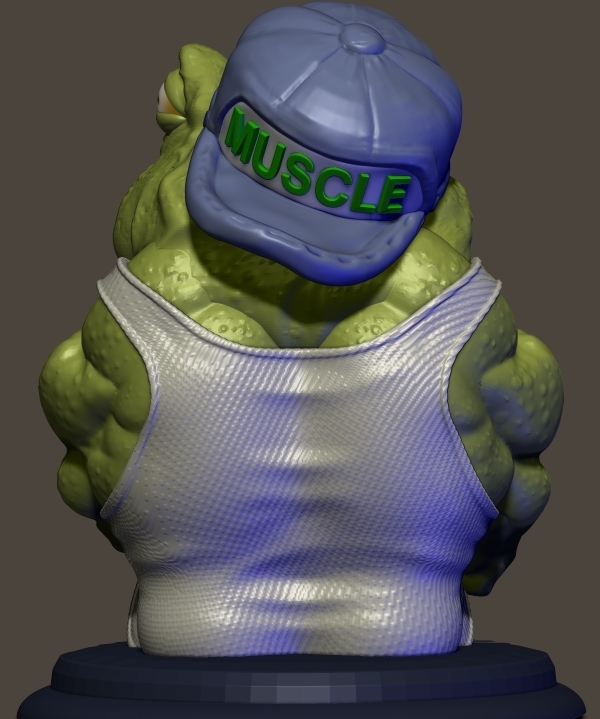 Archivo STL Muscle Frog・Modelo para descargar y imprimir en 3D・Cults