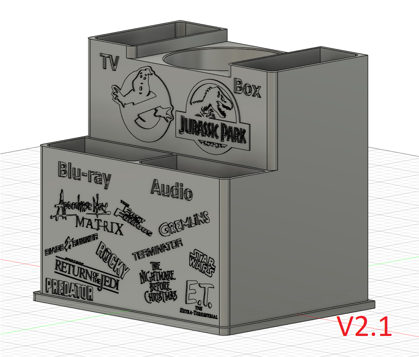 STL file Remote control holder V2.1・3D printable model to download・Cults