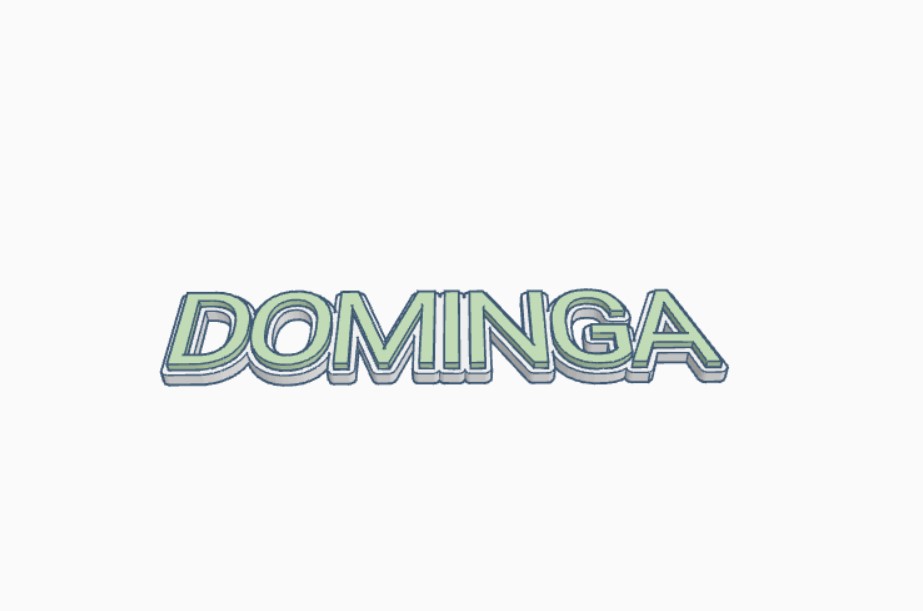 STL file Dominga Name Sign・3D printing model to download・Cults