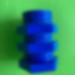 Download free STL file Dual threaded bolt and nut toy • Template to 3D ...