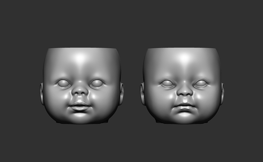 STL file Baby Doll Head Planter 👶・3D printing idea to download・Cults