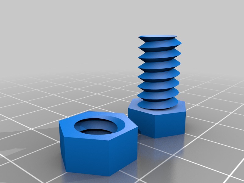 Free 3d File Nut And Bolt・3d Printer Model To Download・cults