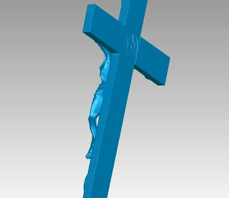 STL file Crucifix Jesus on Cross Hanging Christian Worship 3D Scan・3D ...