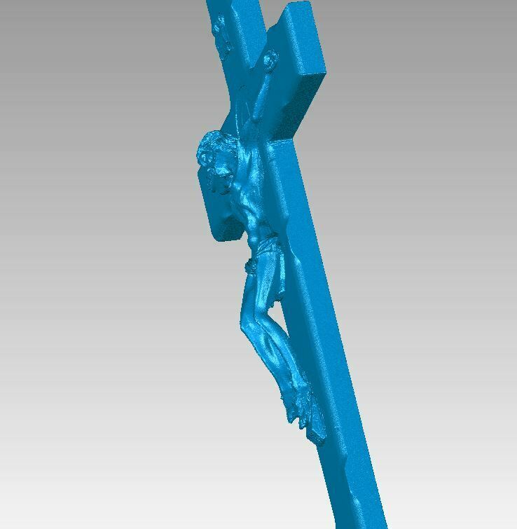STL file Crucifix Jesus on Cross Hanging Christian Worship 3D Scan・3D ...