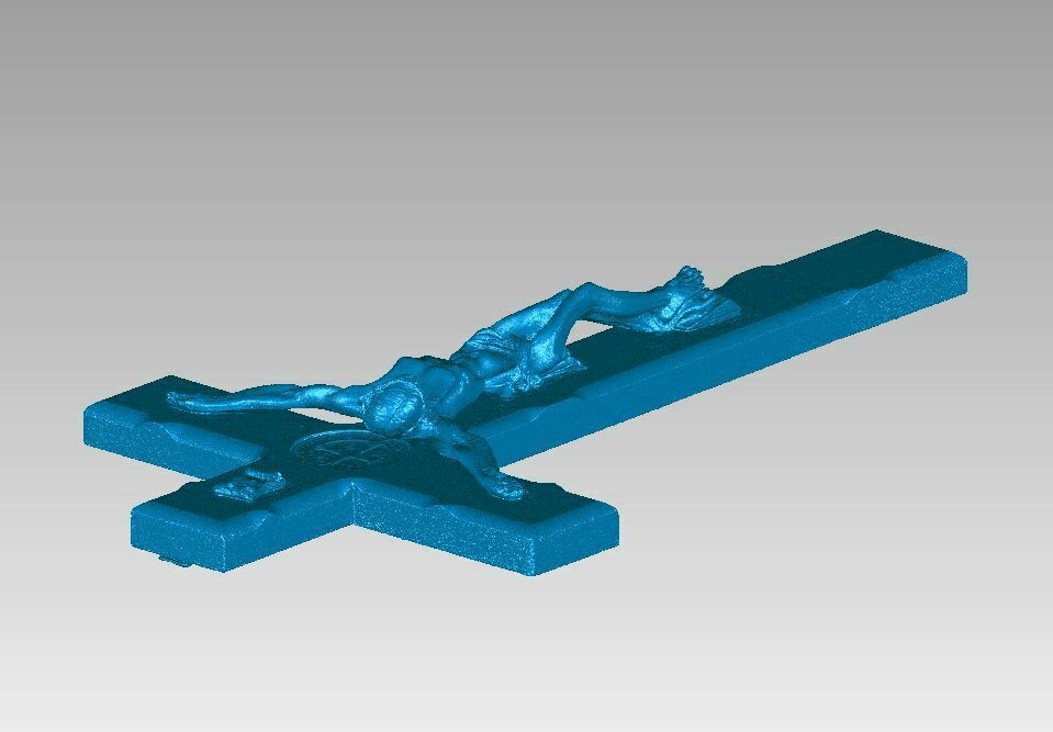 STL file Crucifix Jesus on Cross Hanging Christian Worship 3D Scan・3D ...