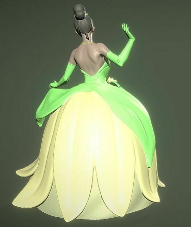 3D file Princess Tiana 3D・Model to download and 3D print・Cults