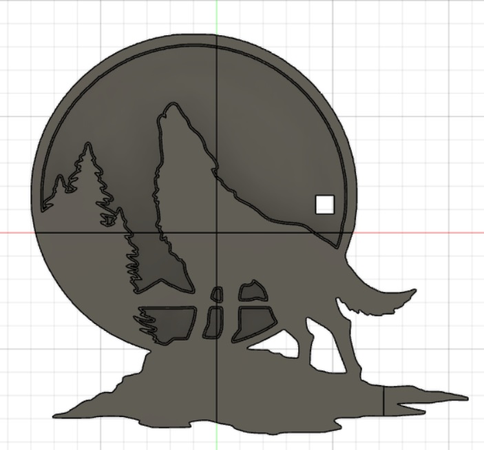 STL file Wolf LED Lamp・3D printable design to download・Cults