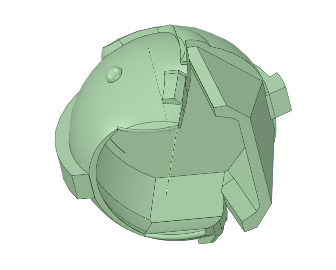 STL file MF TRAINING REMOTE AND LUKE HELMET SCALE 1/43 🪖・3D printer ...
