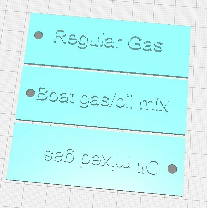 Free 3D file gas can tags・3D print design to download・Cults
