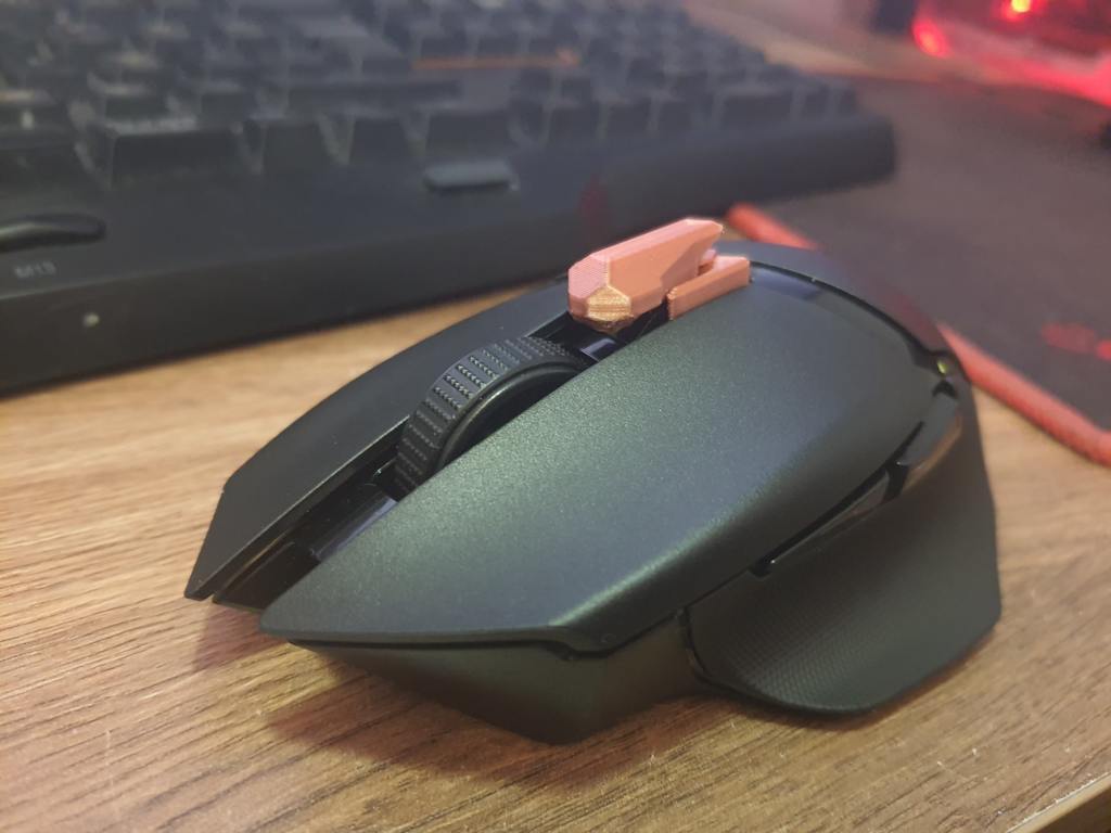 Free STL file Razer basilisk mouse dpi button extender・3D print object ...