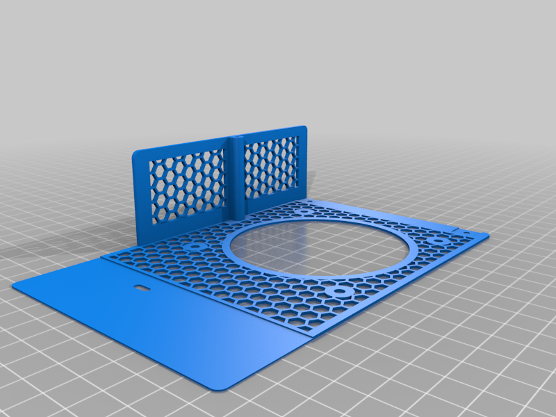 Free STL file Ender 3 Pro mobo cover honeycomb 80mm fan・Design to ...