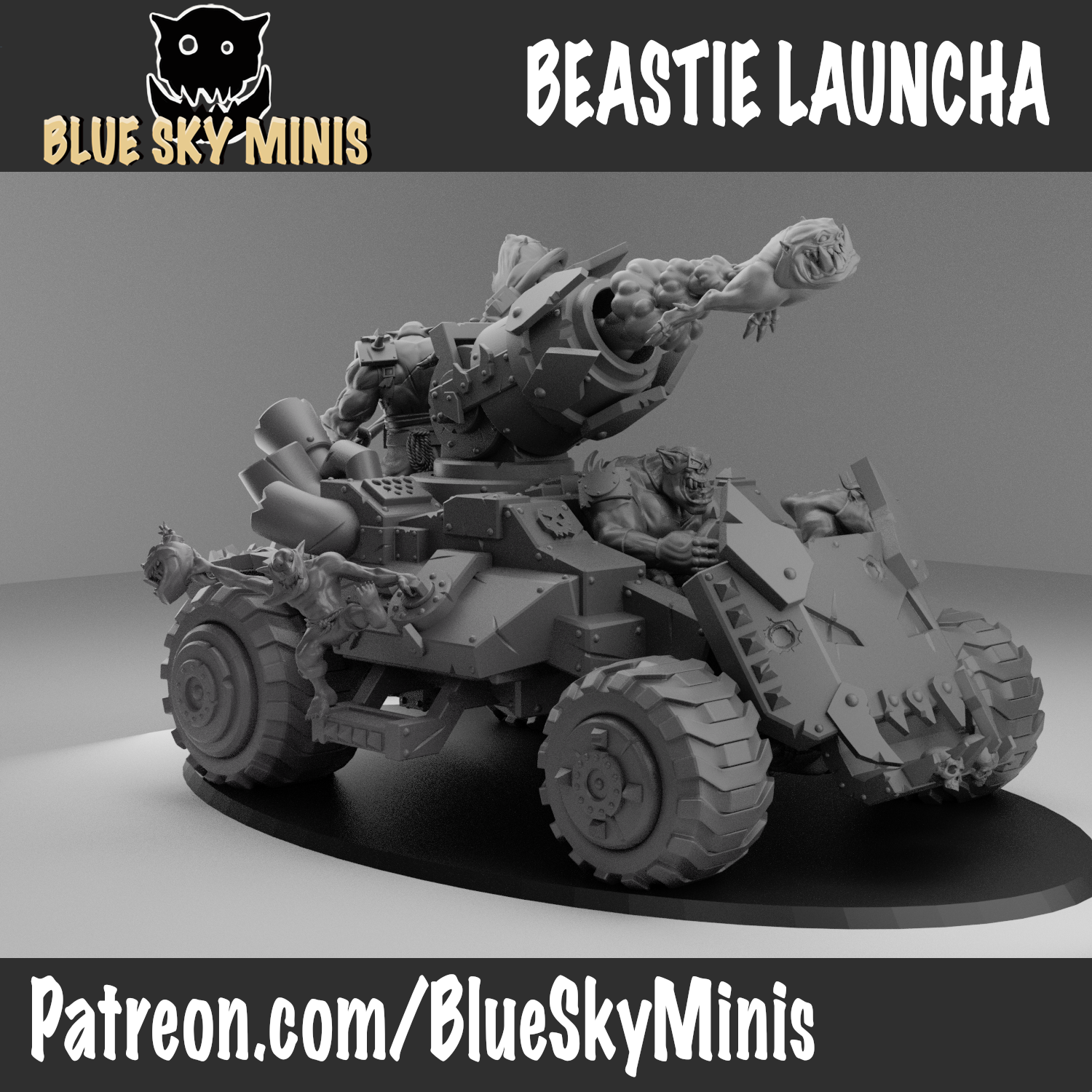 Archivo 3D Lanzamiento de Beastie ⚔・Modelo de impresión 3D para ...