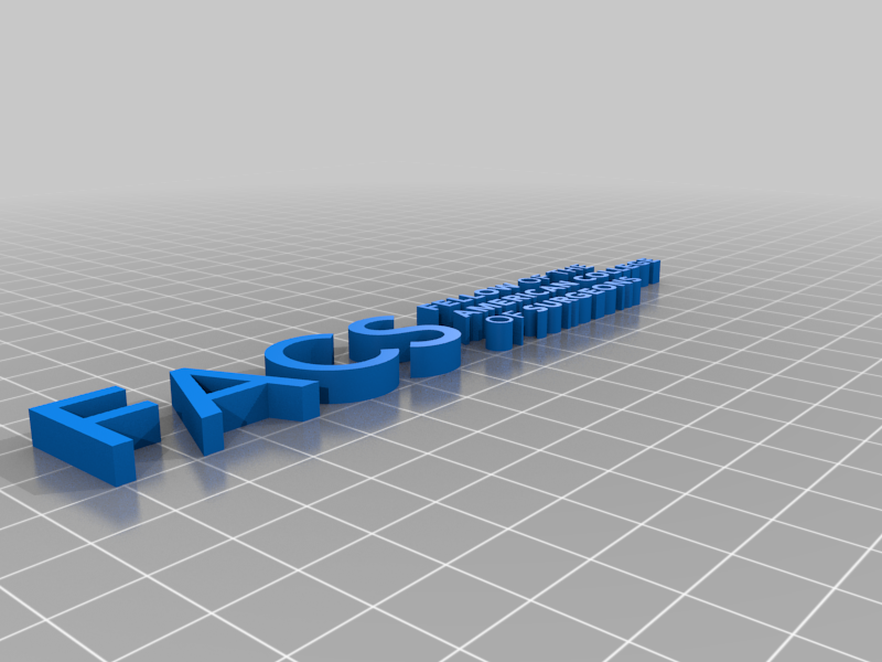 Free 3D file FACS Fellow American College of Surgeons・3D printer design ...