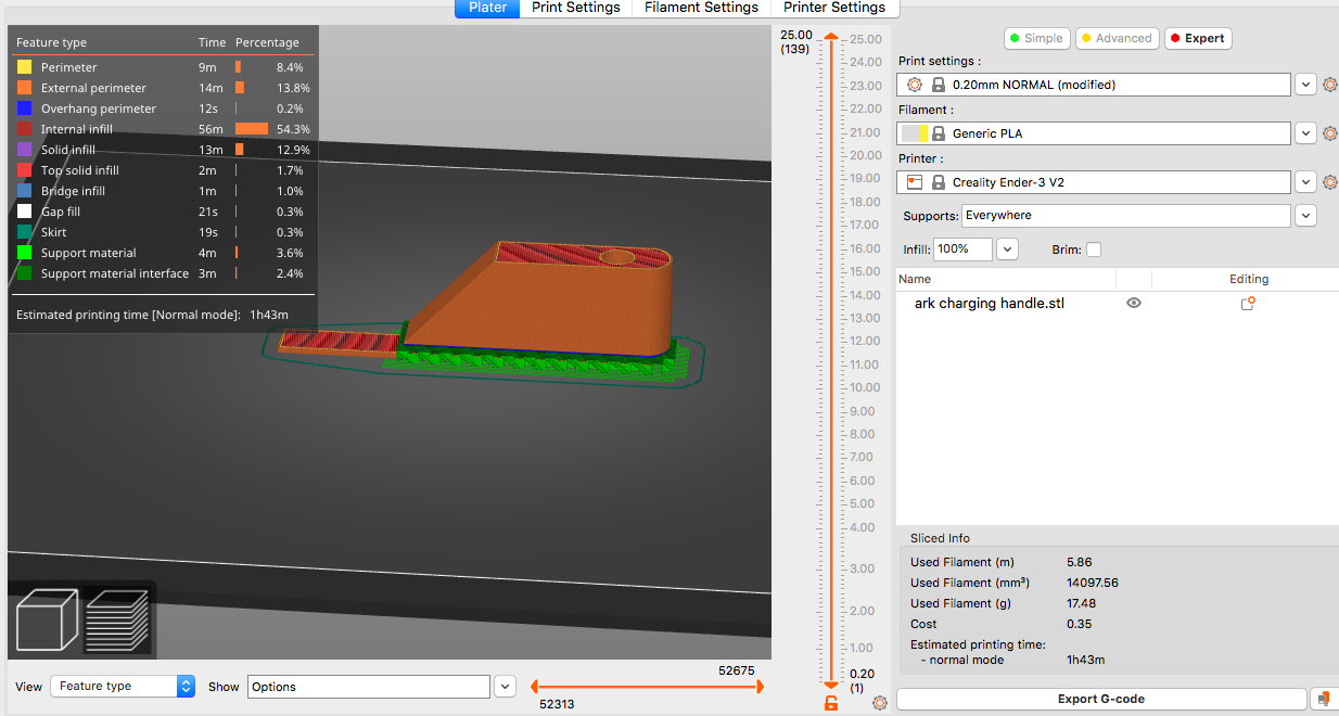 Free STL file Awcy Ark charging handle・Design to download and 3D print ...