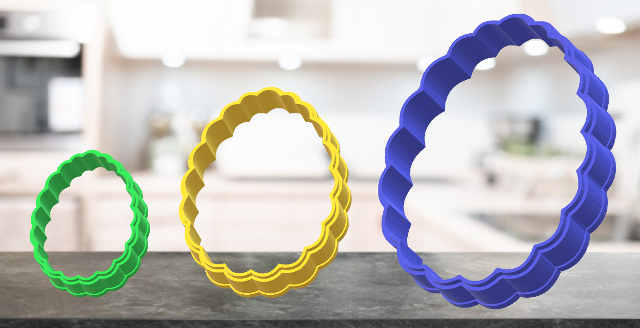 STL file Egg Shape Cookie Cutter - Easter 🥚・3D print design to download ...