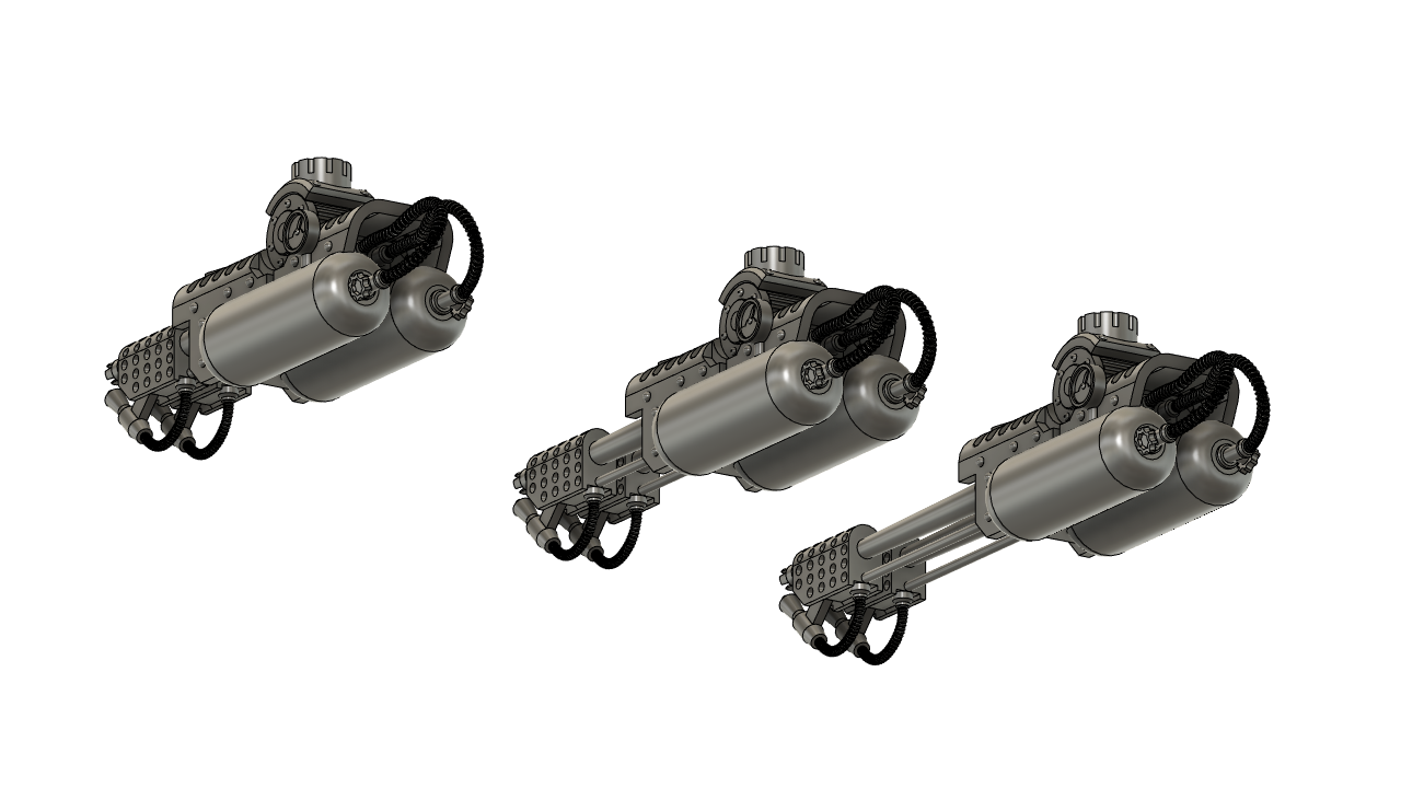 STL file Contemptor Dreadnought Flamer in three sizes・3D print design ...