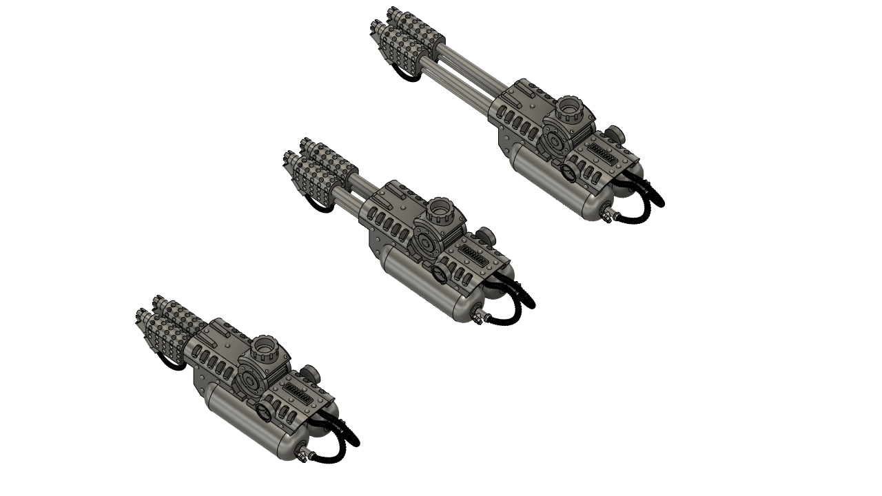 STL file Contemptor Dreadnought Flamer in three sizes・3D print design ...