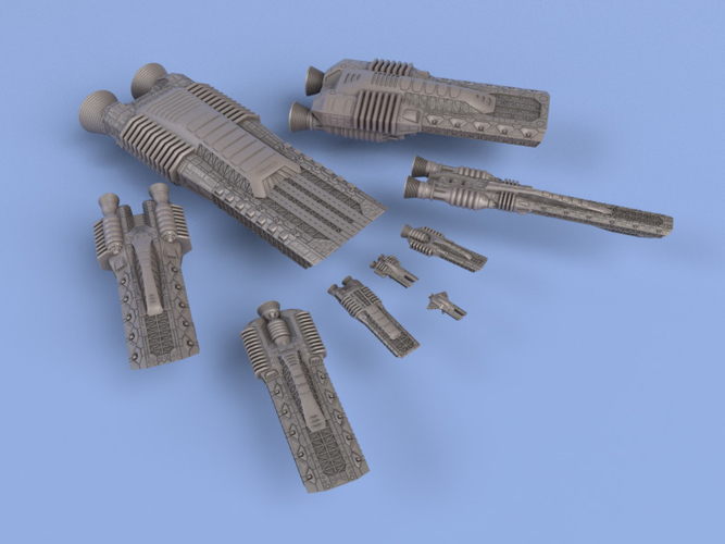 STL file The Orion Republic - Miniature Starships 🛰・3D printing design ...