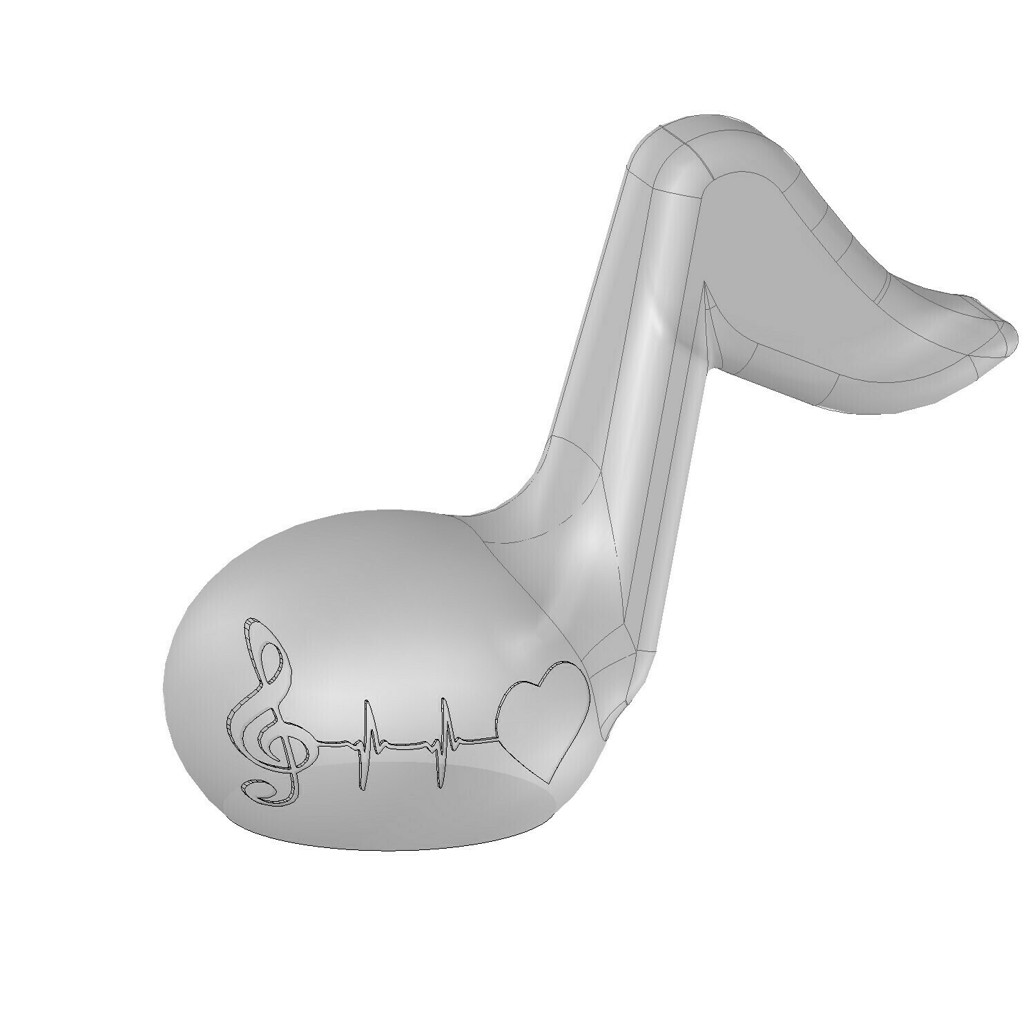 STL file Musical note・3D printer design to download・Cults