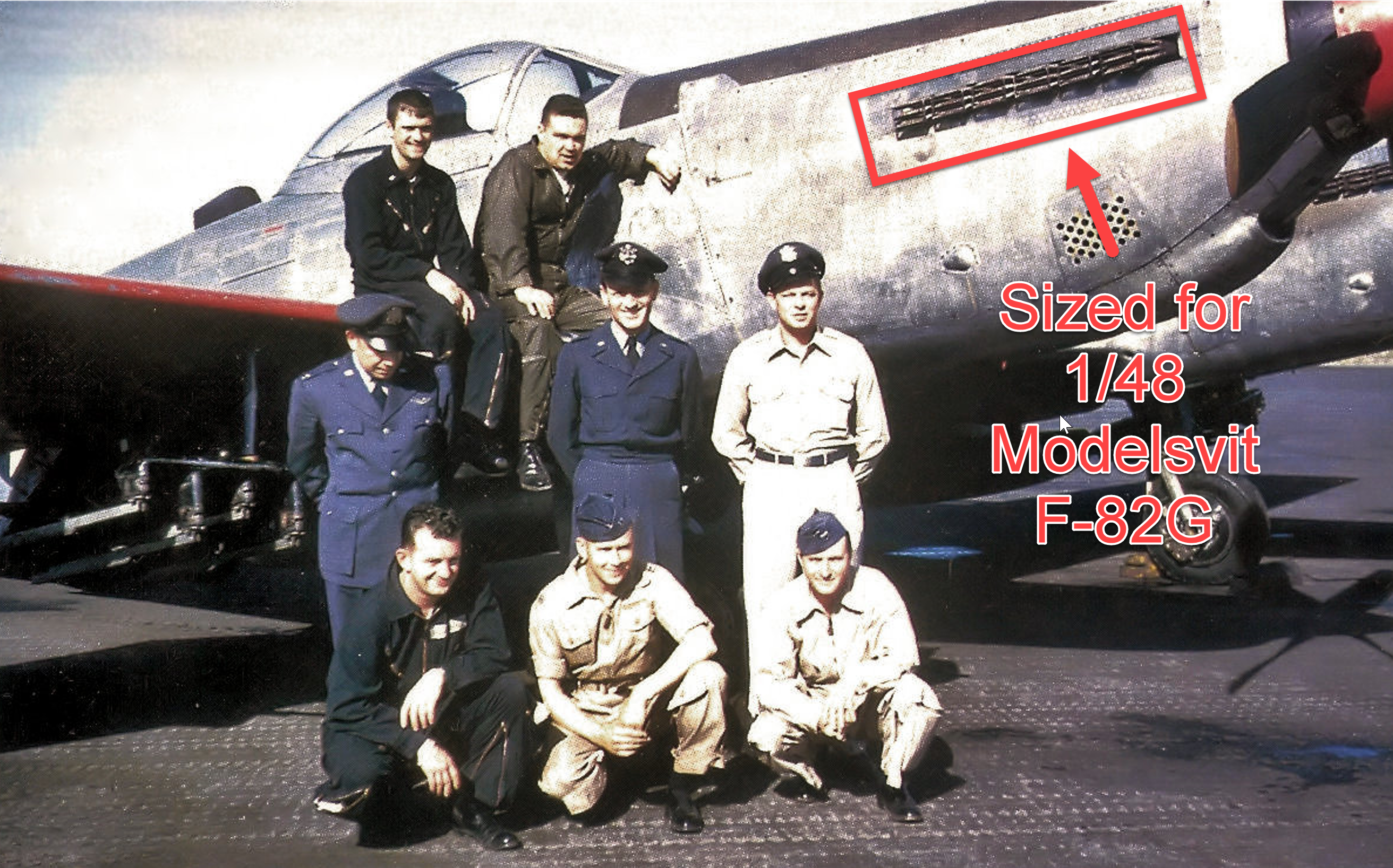 STL file F-82G flame arrestor exhaust for 1/48 Modelsvit F-82G・3D ...